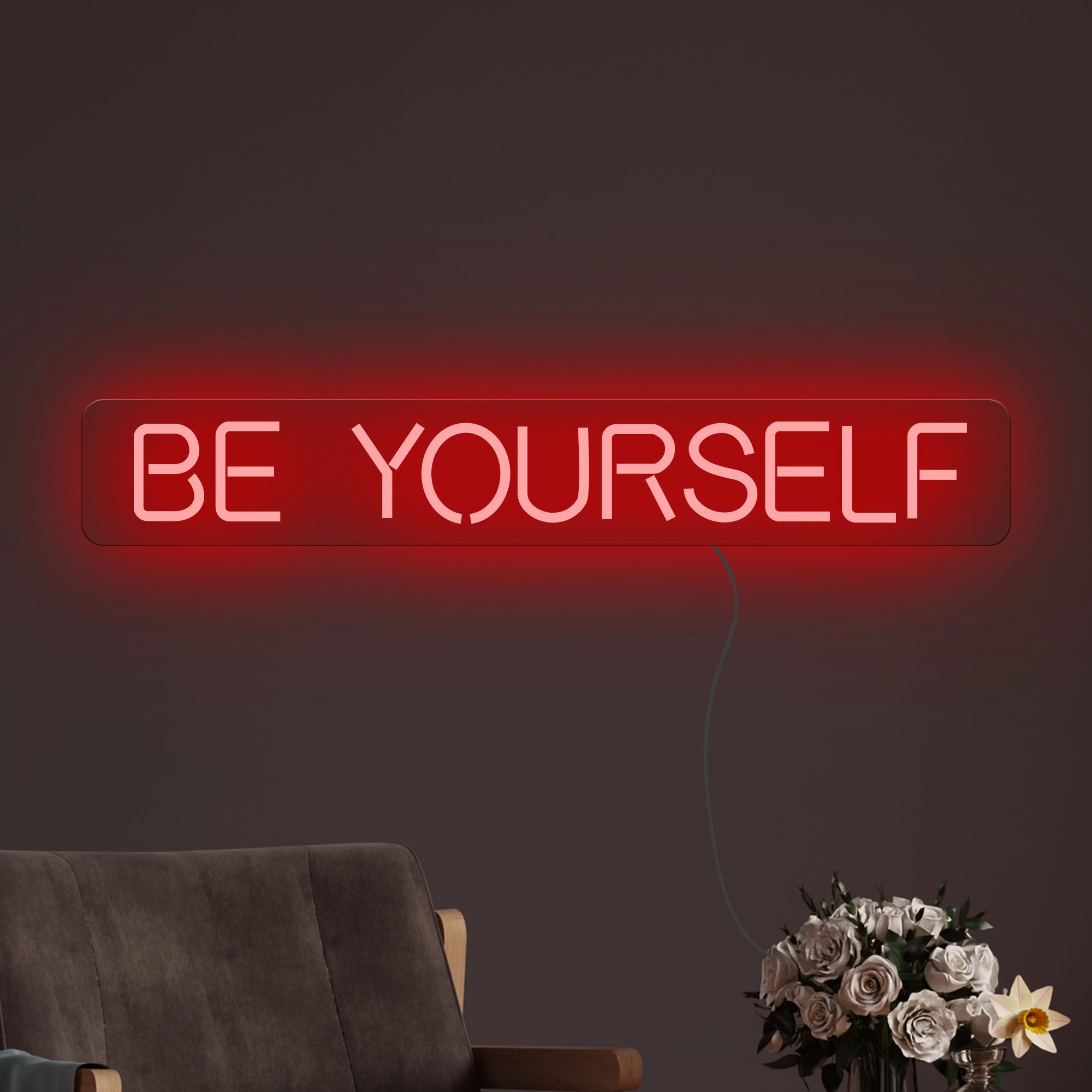 Be Yourself Text Neon Sign LED Light – Homcraft