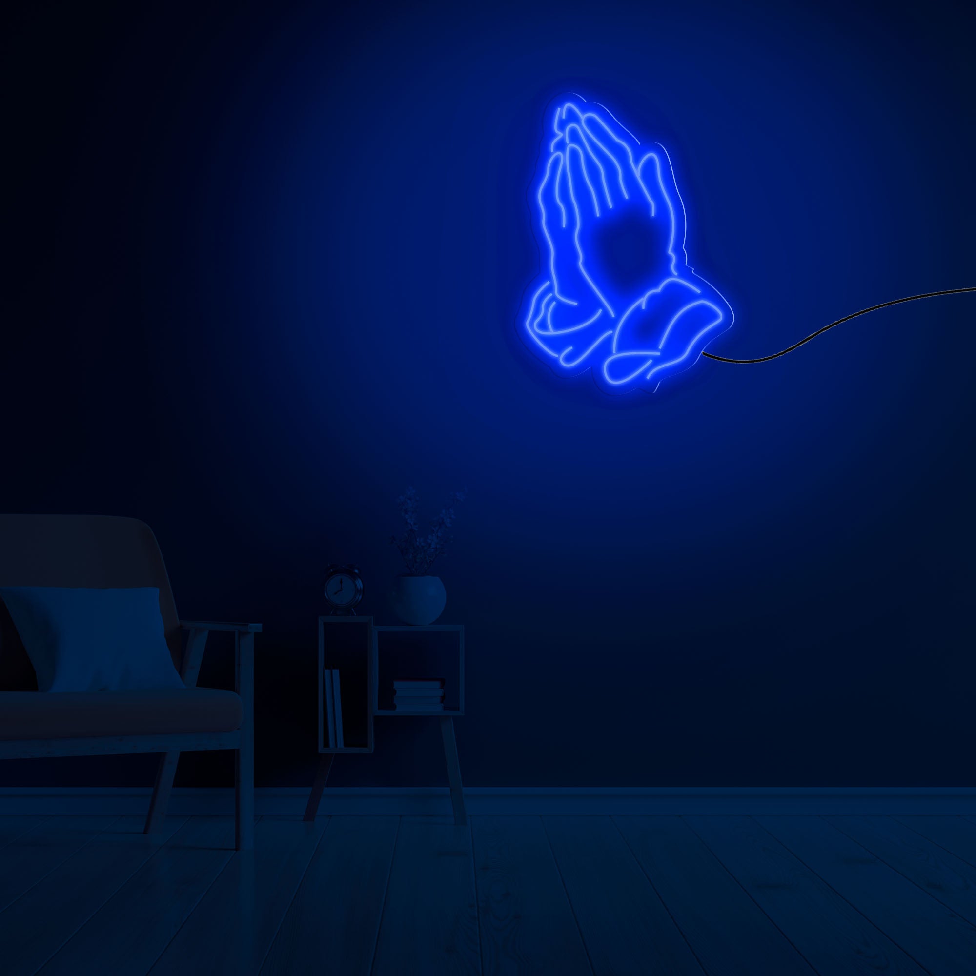 Praying Hand Neon Sign LED Light – Homcraft