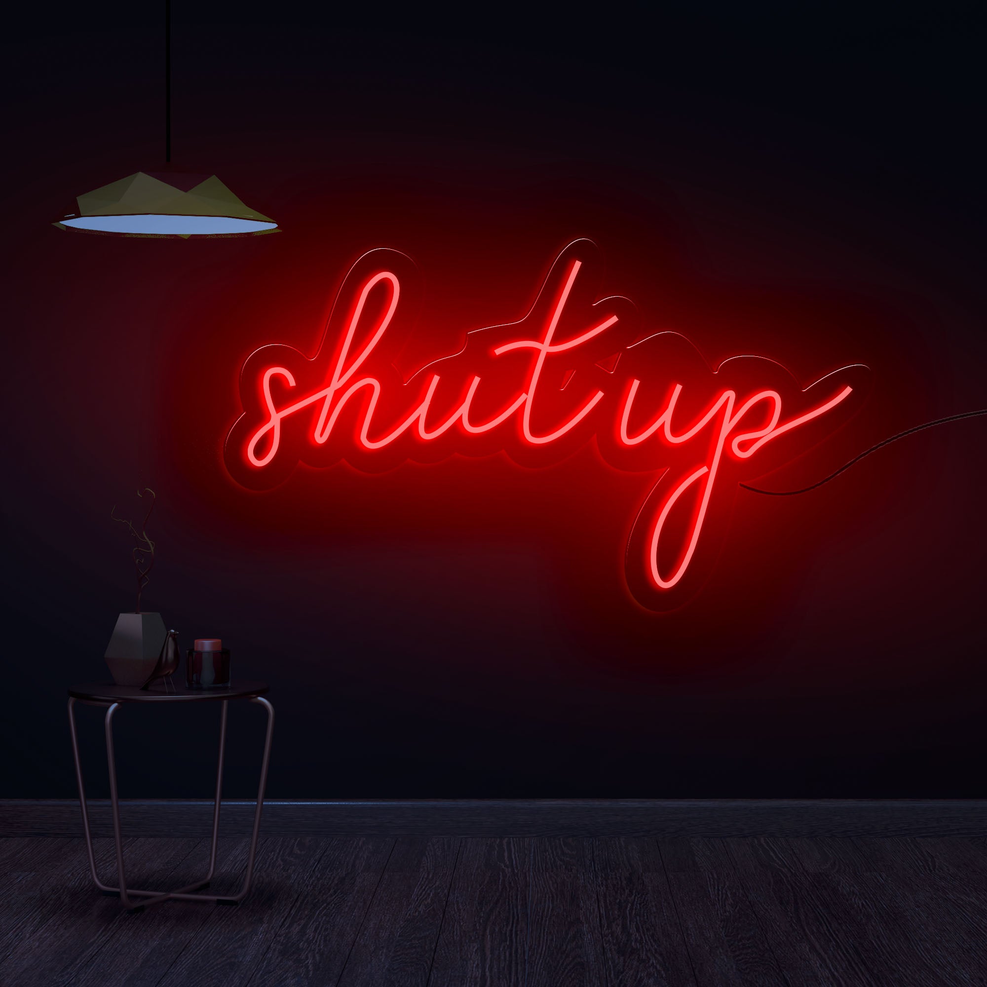 Shut Up Sign Shut Up & Dance Painted Wooden Sign