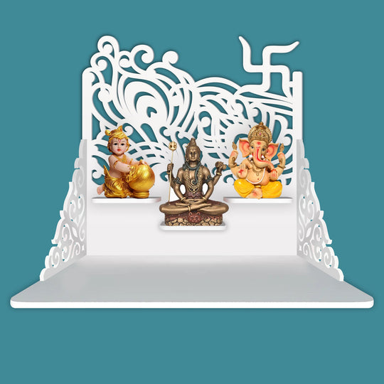Swastika Symbol of Hindu Religious Wall Hanging Wooden Temple/ Pooja M ...