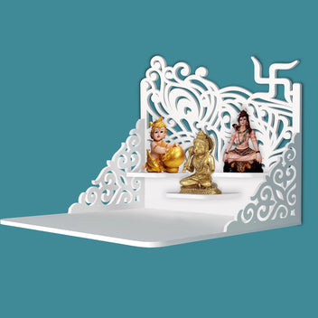 Swastika Symbol of Hindu Religious Wall Hanging Wooden Temple/ Pooja M ...